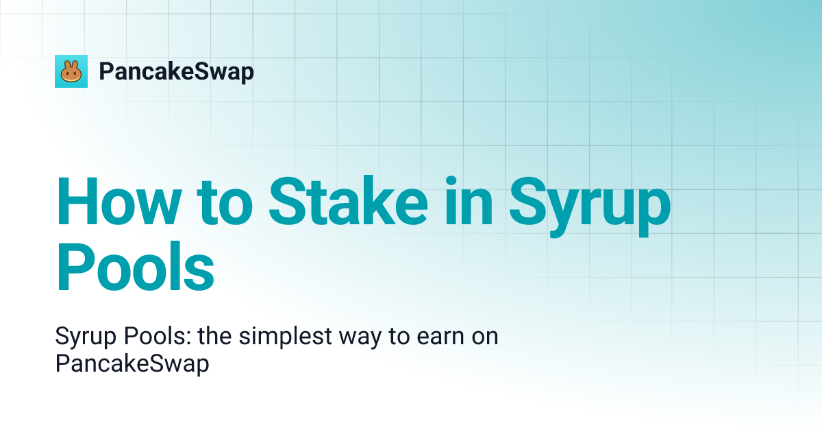 How to Stake in Syrup Pools | Turkish | PancakeSwap